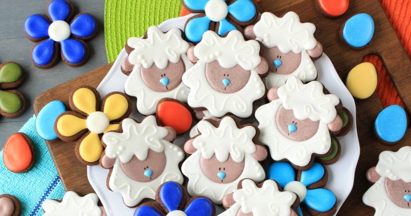 How To Make Decorated Sheep or Lamb Sugar Cookies for Easter