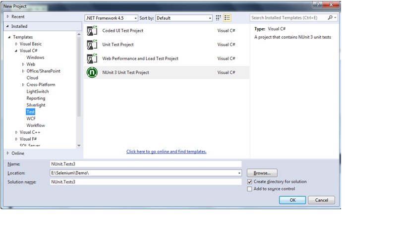 Shiv's Selenium Blog: Selenium Webdriver - C# with NUNIT 3 using visual ... Shiv's Selenium Blog: Selenium Webdriver - C# with NUNIT 3 using visual ...
