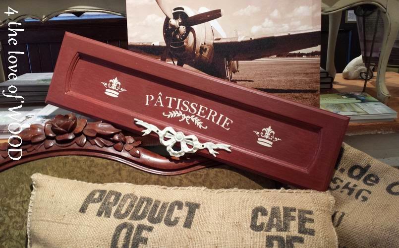 4 the love of wood: STENCILLED SIGNS - ideas, colors, and textures