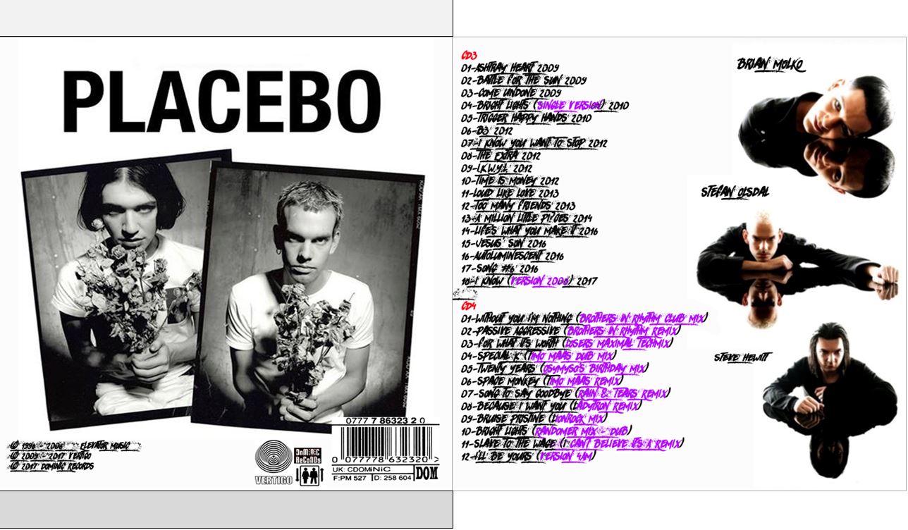 MUSICOLLECTION: PLACEBO - Singles 1996 2017 & Remixed - 2017