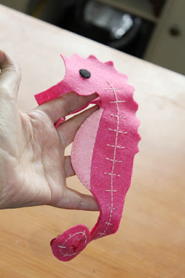 The Sassy Pack Rat: The Making of A Felt Seahorse PDF Pattern Part 2