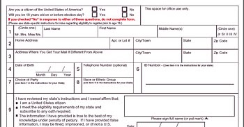 Printable voter registration form - pilotvalues