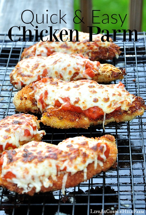 Quick and Easy Chicken Parm | Life At Cobble Hill Farm