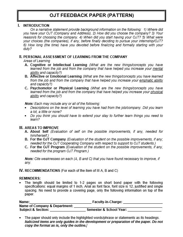 Daisy Gets Creative: A Guide to OJT for UE Manila College Students