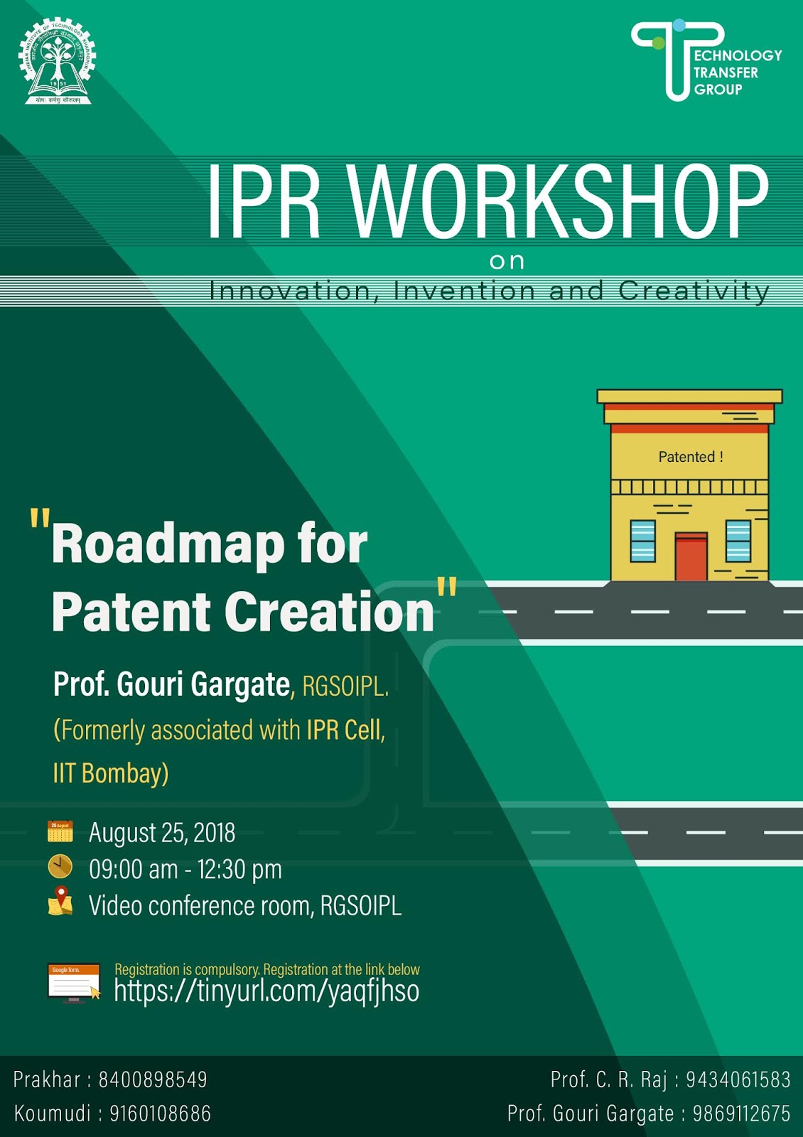 IPR & IR, IIT Kharagpur: Workshop on Intellectual Property Rights