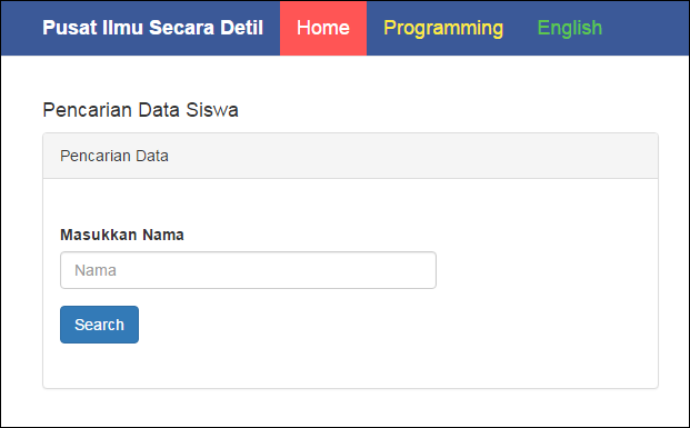 Script Php Pencarian Data Mysql - pijoher
