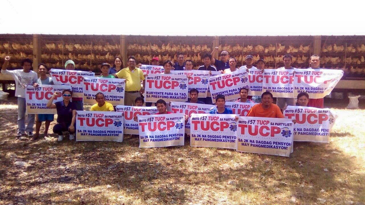 BASTA #57 TUCP PARTY-LIST SIGURADO