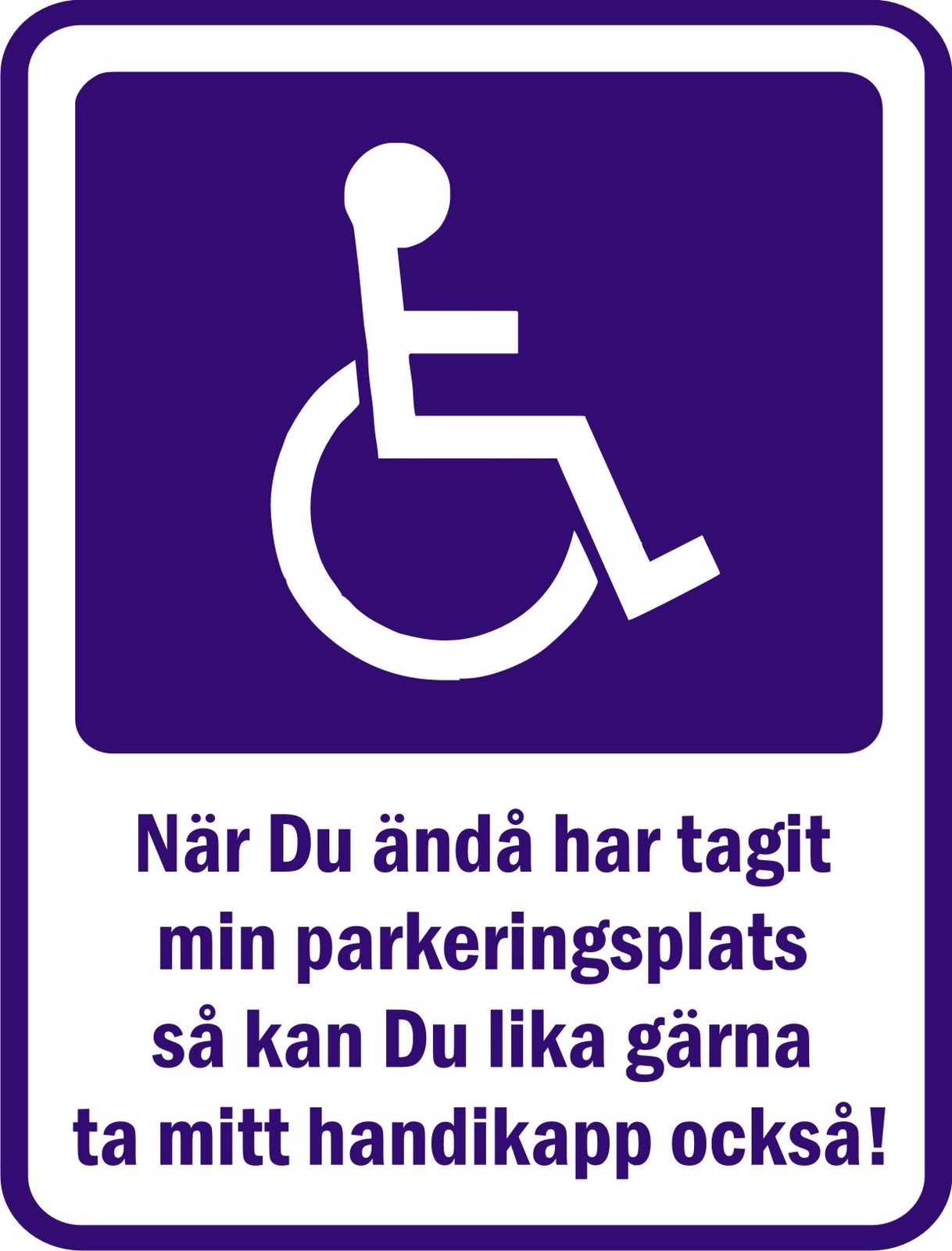 Lev livet gladare: Ta inte fel parkeringsplats