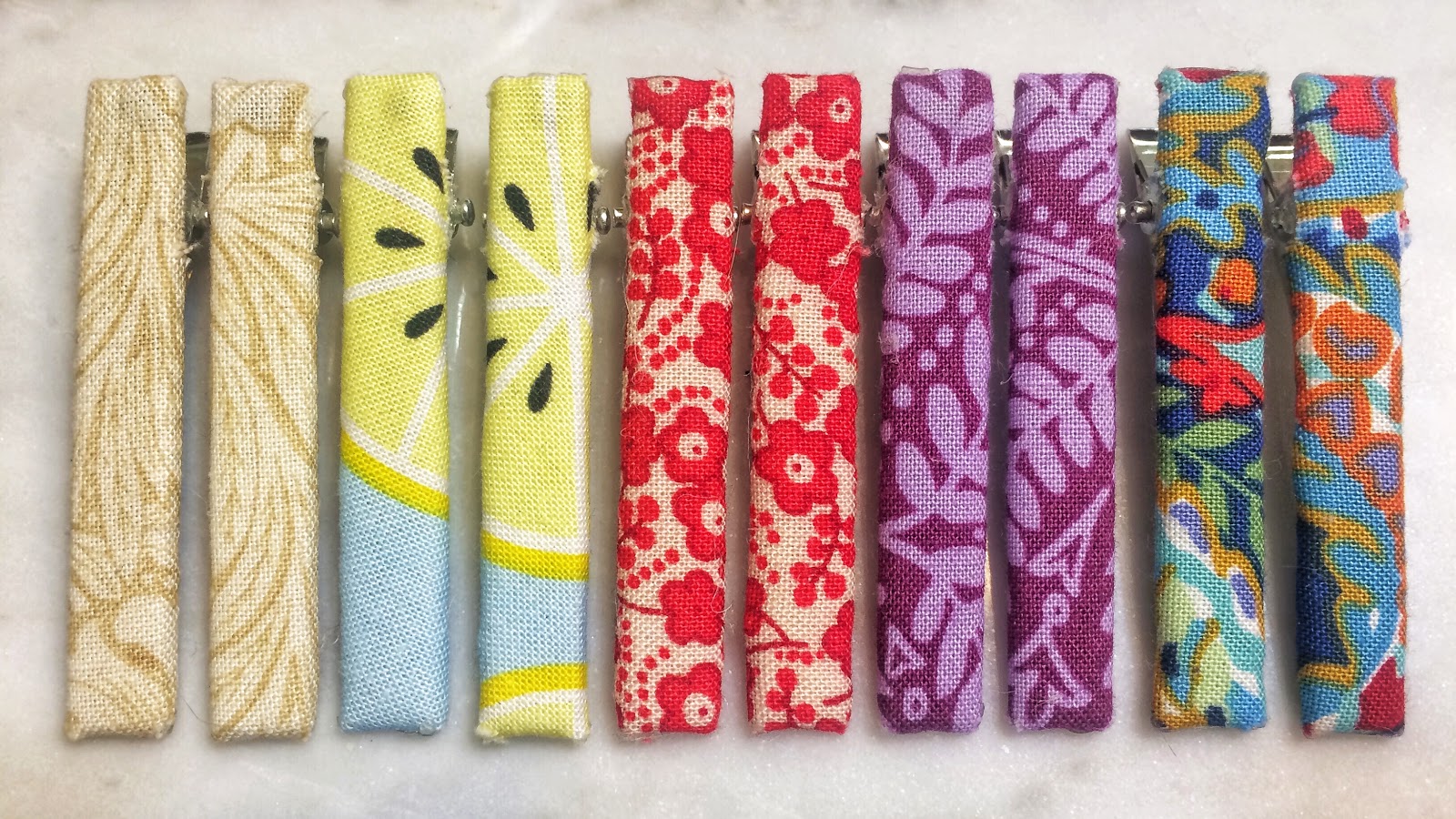 Katie Rosa: Fabric Hair Clips