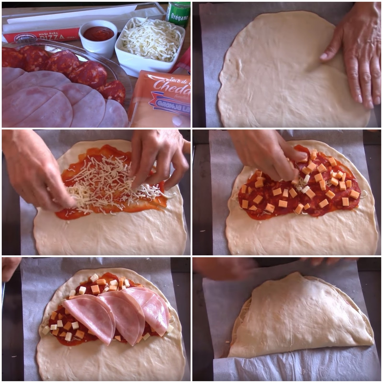 Pizza calzone muy fácil - El dulce paladar