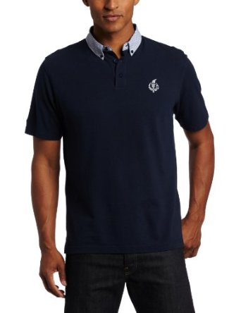 collar shirts for men: Generra Men's Pique Woven Collar Polo Shirt ...