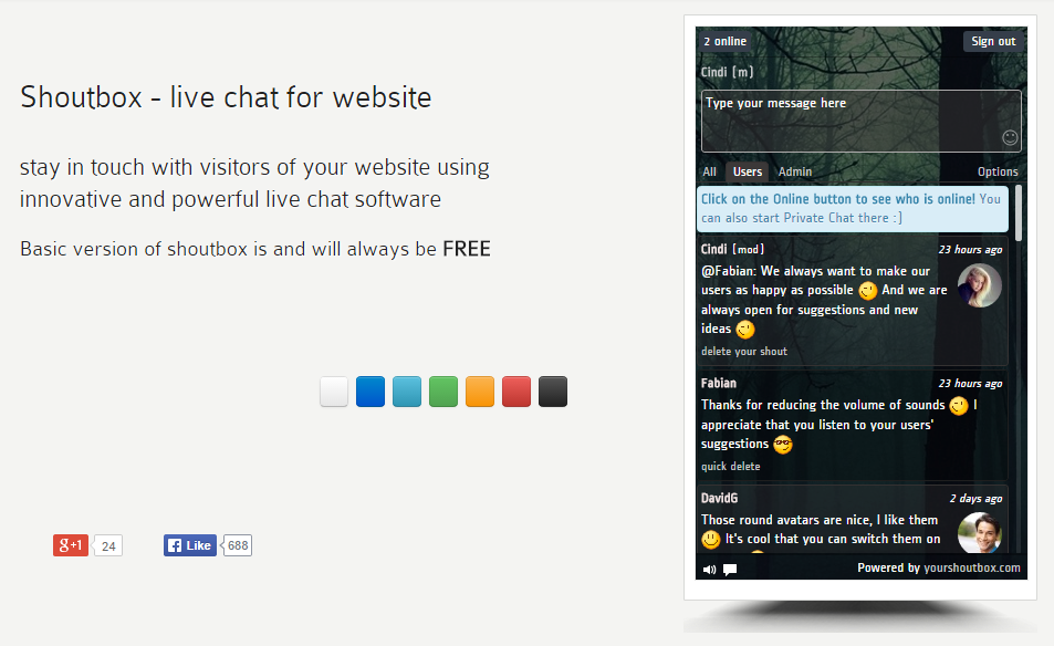 World of shoutboxes: 2014