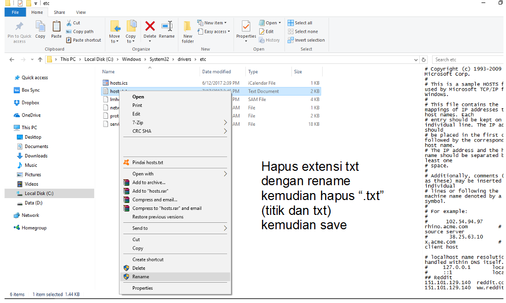 Cara Melakukan Edit Host pada windows tanpa aplikasi tambahan - ShareAll