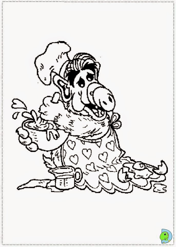 Dinokids - Desenhos para colorir: Desenhos do Alf para colorir