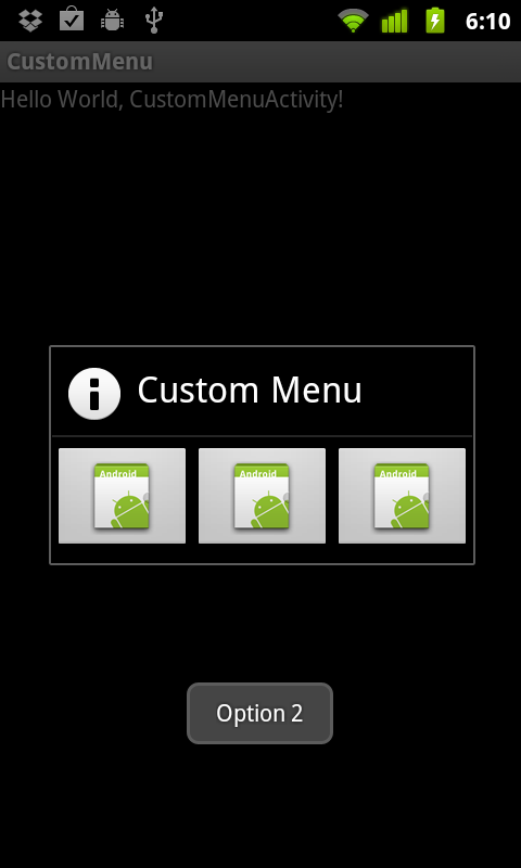 CDACians India: Overwrite MENU key to create custom menu