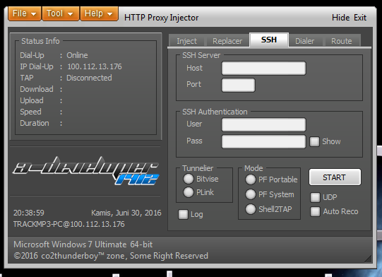HTTP Proxy Injector buat komputer (windows) | TRIK INTERNET GRATIS