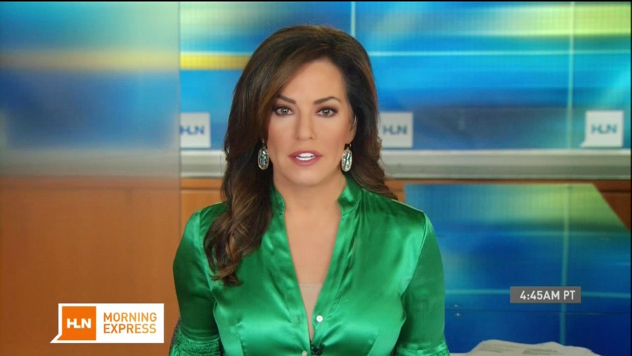 Ladies in Satin Blouses: Robin Meade - green satin blouse again
