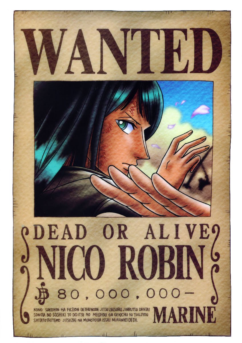 artikelnya anak mojokerto: Bounty Nico Robin One Piece