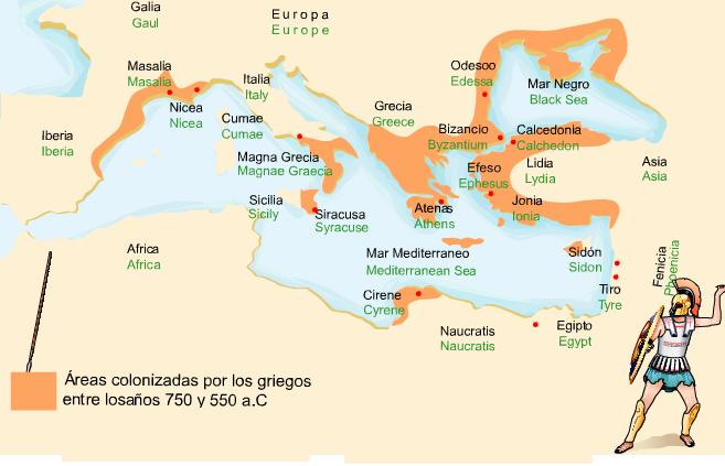 El Ateneo: Las colonias griegas