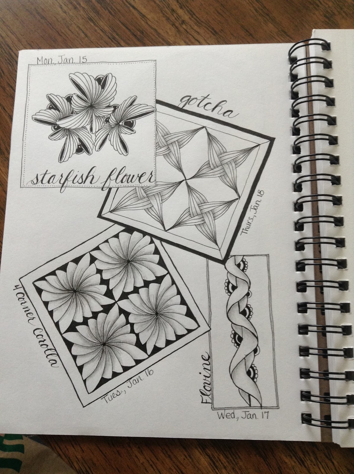 PaperArts Cafe: Zentangle Journal - Tangle A Day