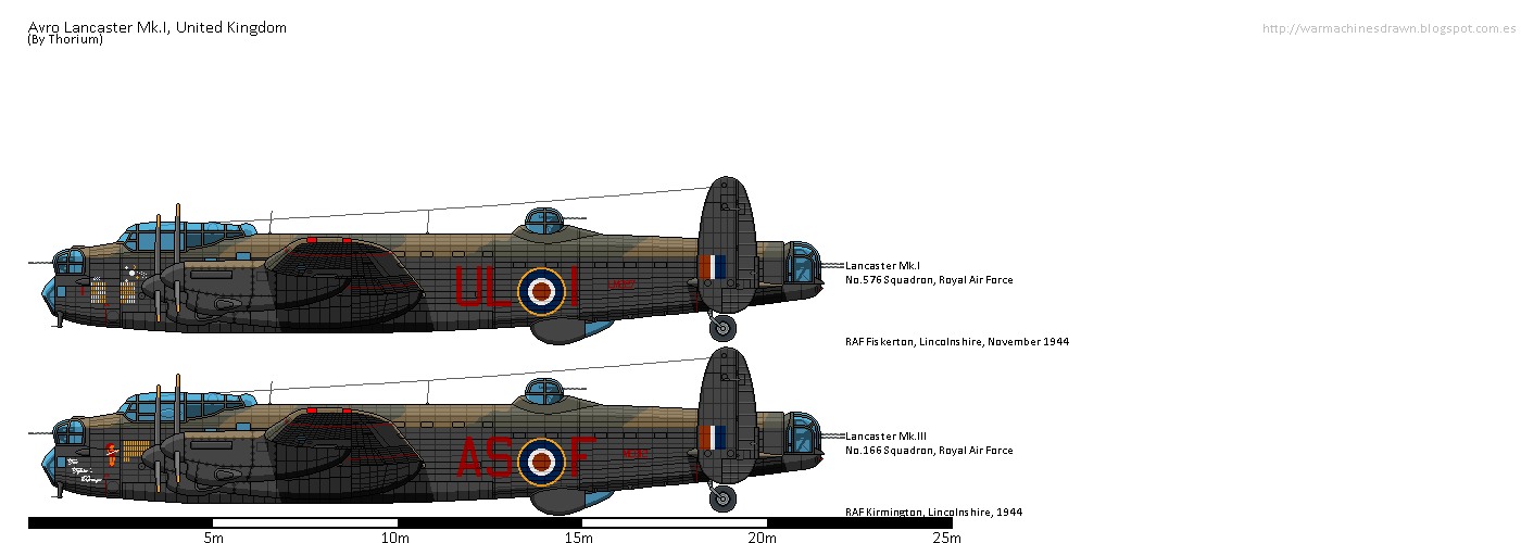 War Machines Drawn: Avro Lancaster Mk.I - British users part eleven