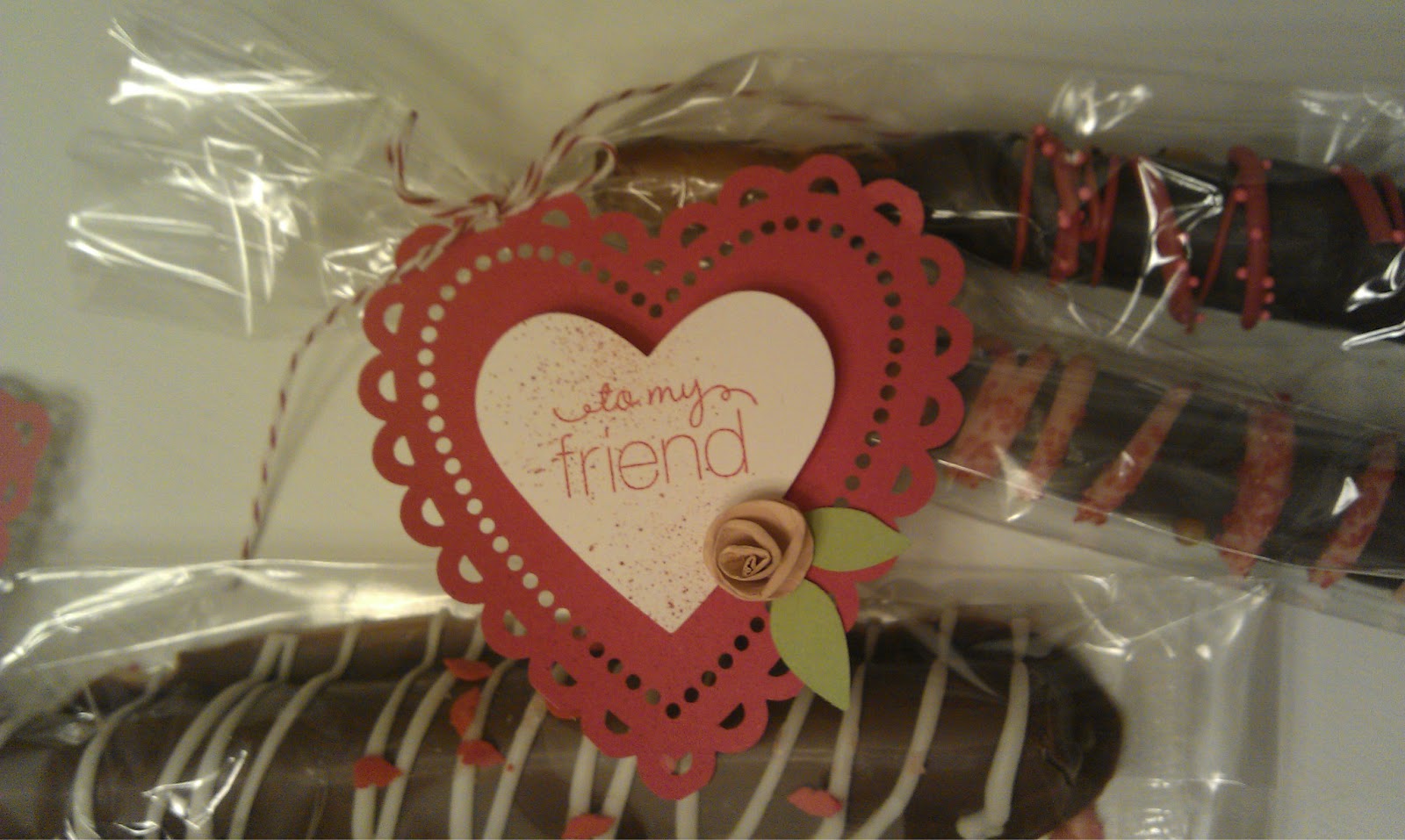 Holly's Stamping Addiction: Valentines Pretzels with Tags
