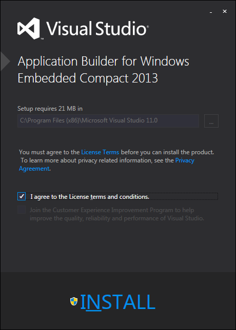 Johnny's space: Windows Embedded Compact 2013 - Installation (安裝篇)