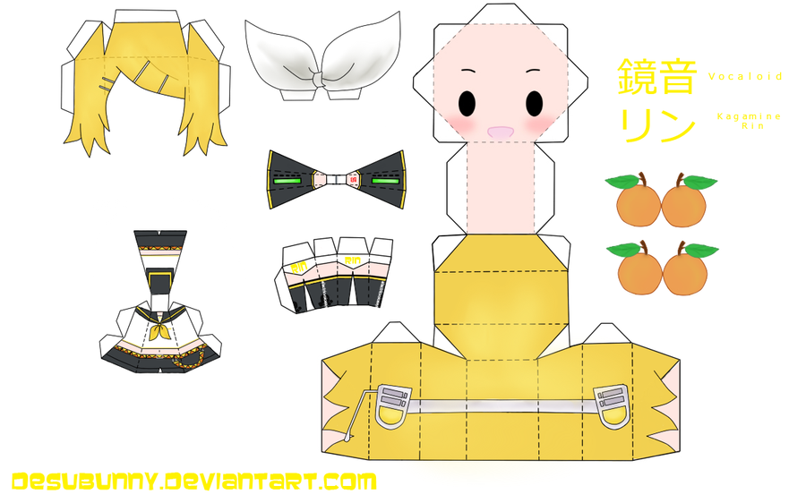 Amamos a los Vocaloid: Papercraft