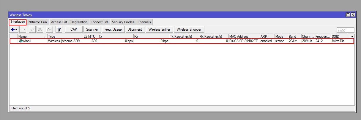 Tool-Tool Yang Ada Pada Menu Wireless Winbox