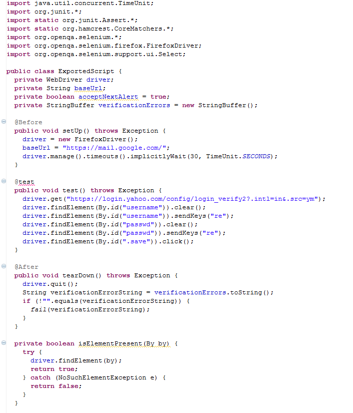 Automation Testing with Webdriver: Creating webdriver scripts