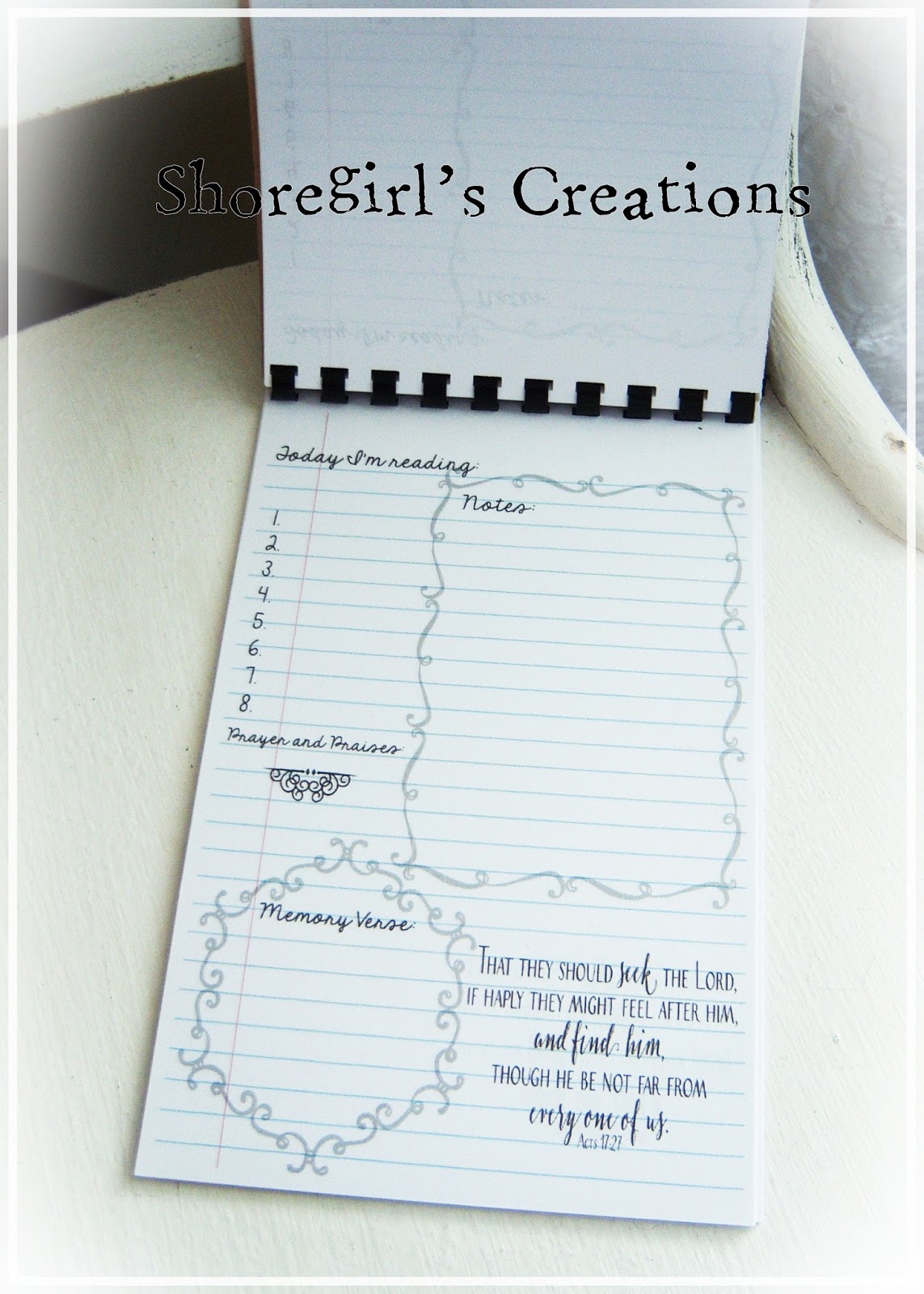 Shoregirl's Creations: Bible Journal Template