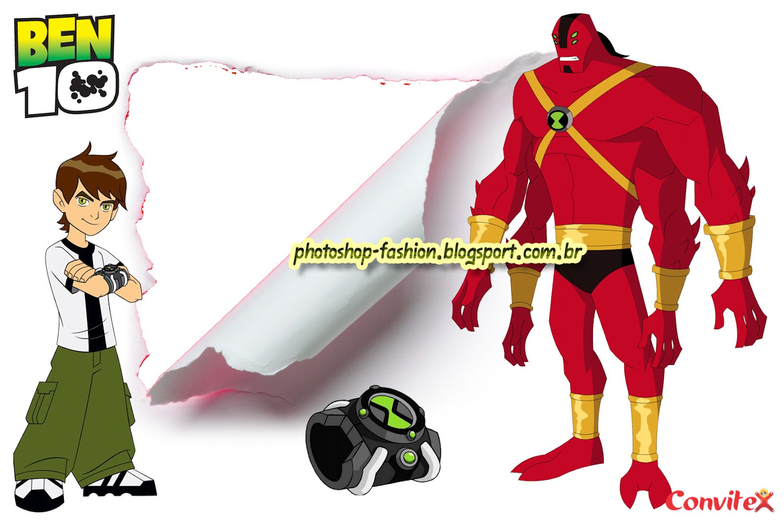 Art´s e Vetores : moldura Ben 10