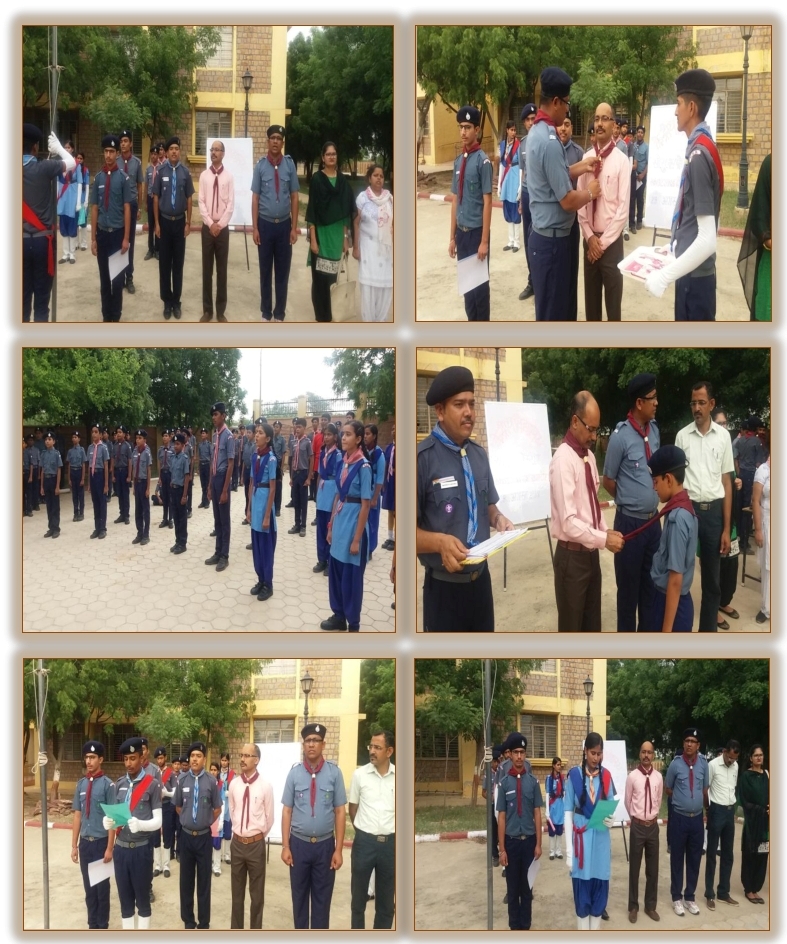 SCOUT GUIDE KV BSF POKARAN: INVESTITURE CEREMONY - AUGUST 2018