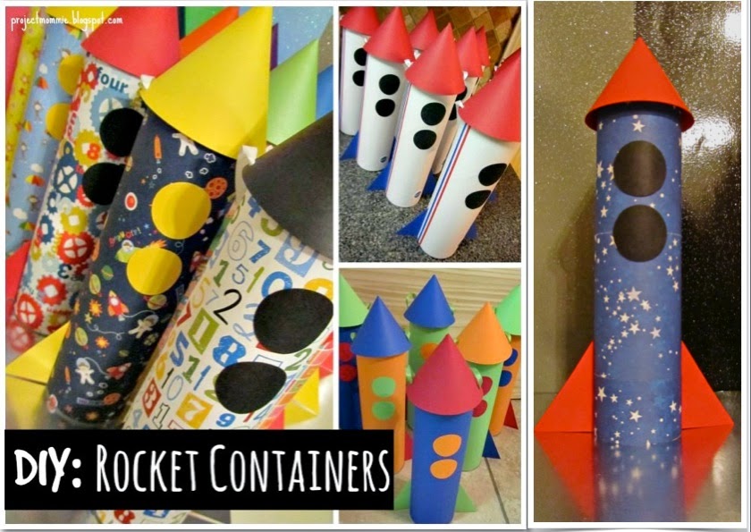 Project: Mommie: Rocket "Goody Bag" Containers Made From Pringles Cans