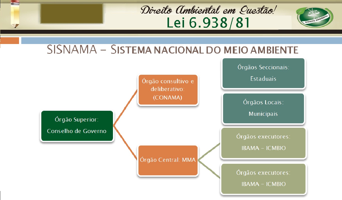 A Estrutura Dos Sistemas Ambientais Sisnama E órgãos De Apoio - Várias ...