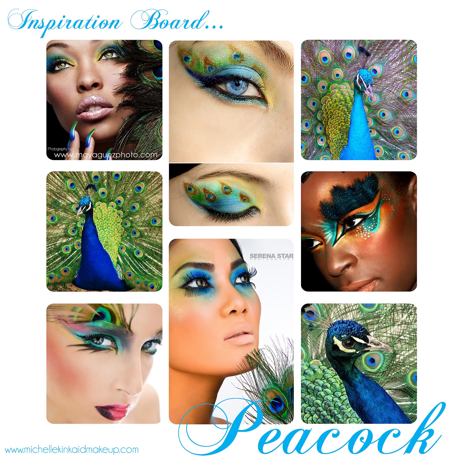 Inspiration Board - Peacock Feathered Lashes ~ The Fancy Girl Blog