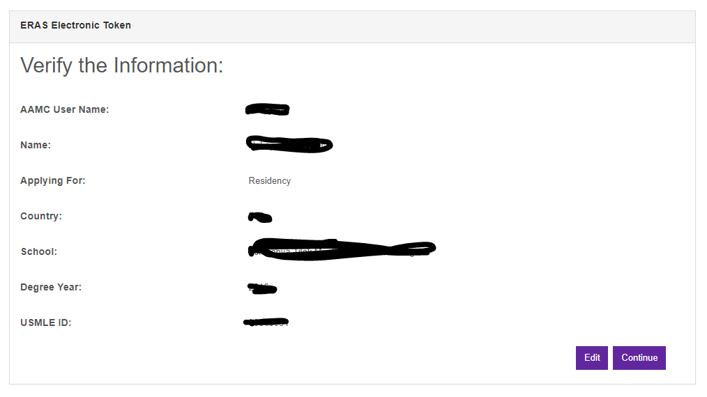 Medicowesome: ERAS token, AAMC account, Letter of Recommendation