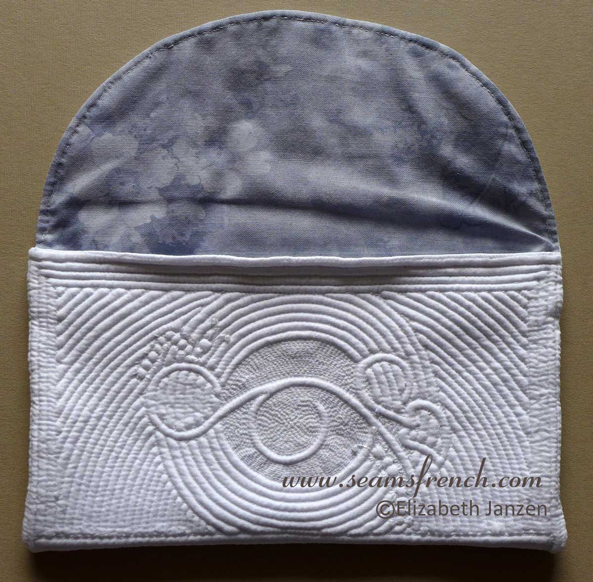 Boutis and Butterflies in a Tri-Fold Pouch