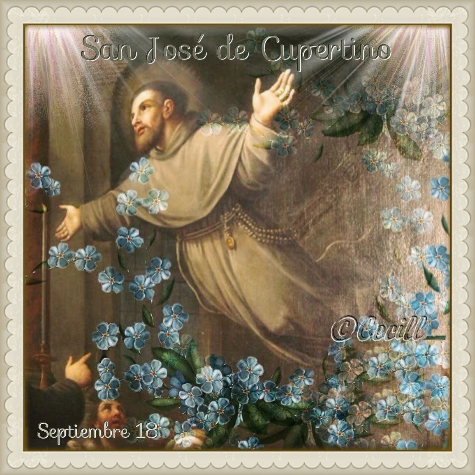 ® Santoral Católico ®: SAN JOSÉ CUPERTINO, RELIGIOSO PRESBÍTERO, 18 DE ...