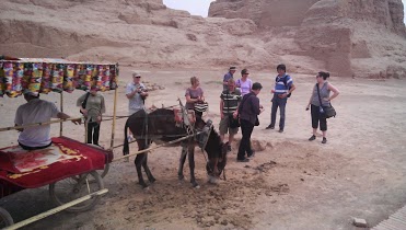 China - Silk Road Tour 2013: Arrive Turpan. Donkey Carts. Monastery ...