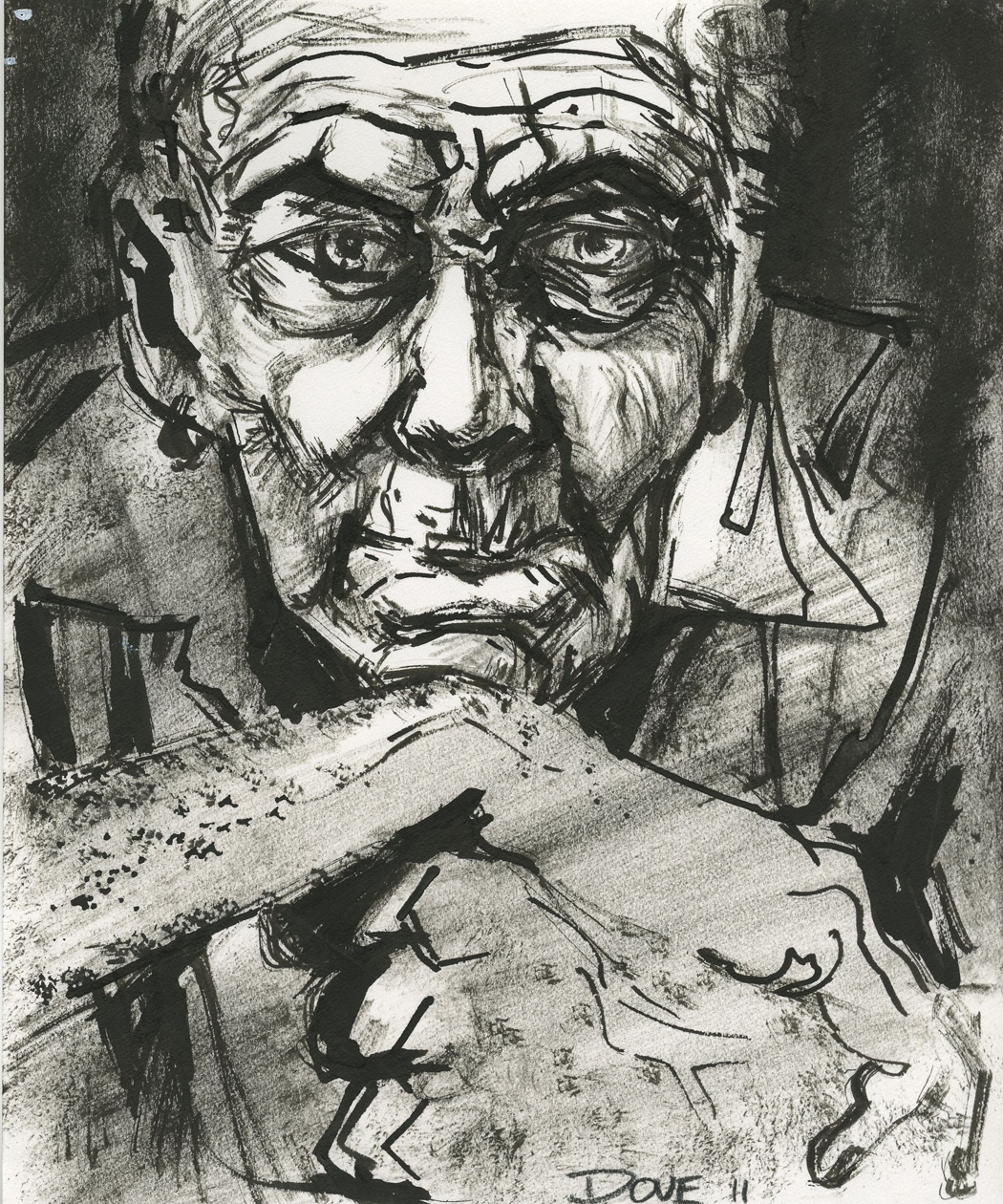 imagetalker-Dove.: In class demo. INK DRAWING!