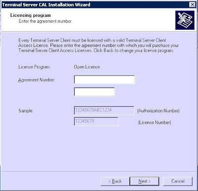 Agregar/Instalar Licencias de Windows 2003 Terminal Services ...