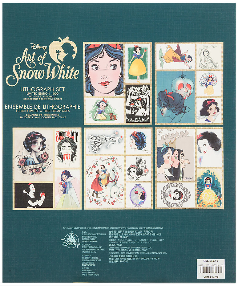Filmic Light - Snow White Archive: 2017 "Art of Snow White" Lithograph Set