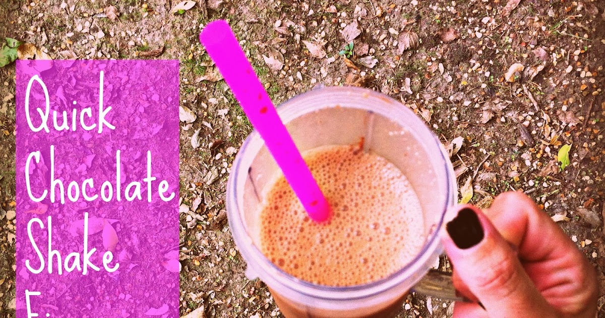 mamahall: quick {healthy} chocolate shake fix