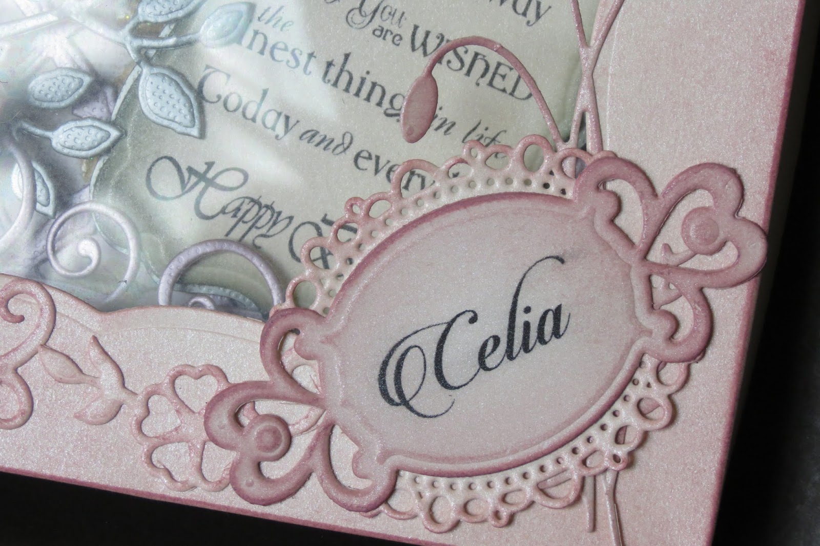 Ligaya's Creativity Zone: Spellbinders Grand Labels One Birthday Card