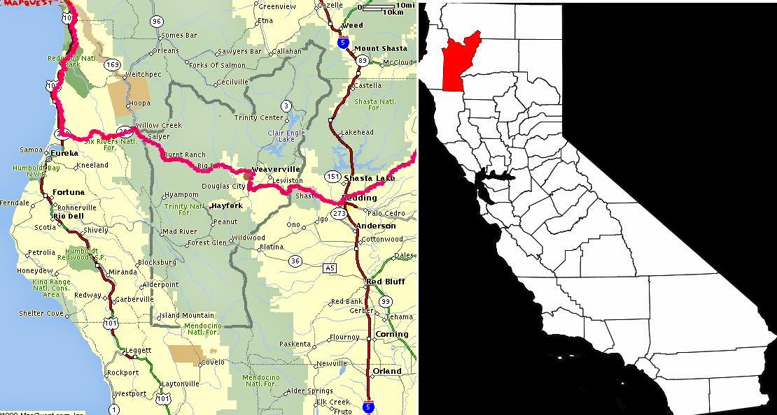 Trinity River California Map