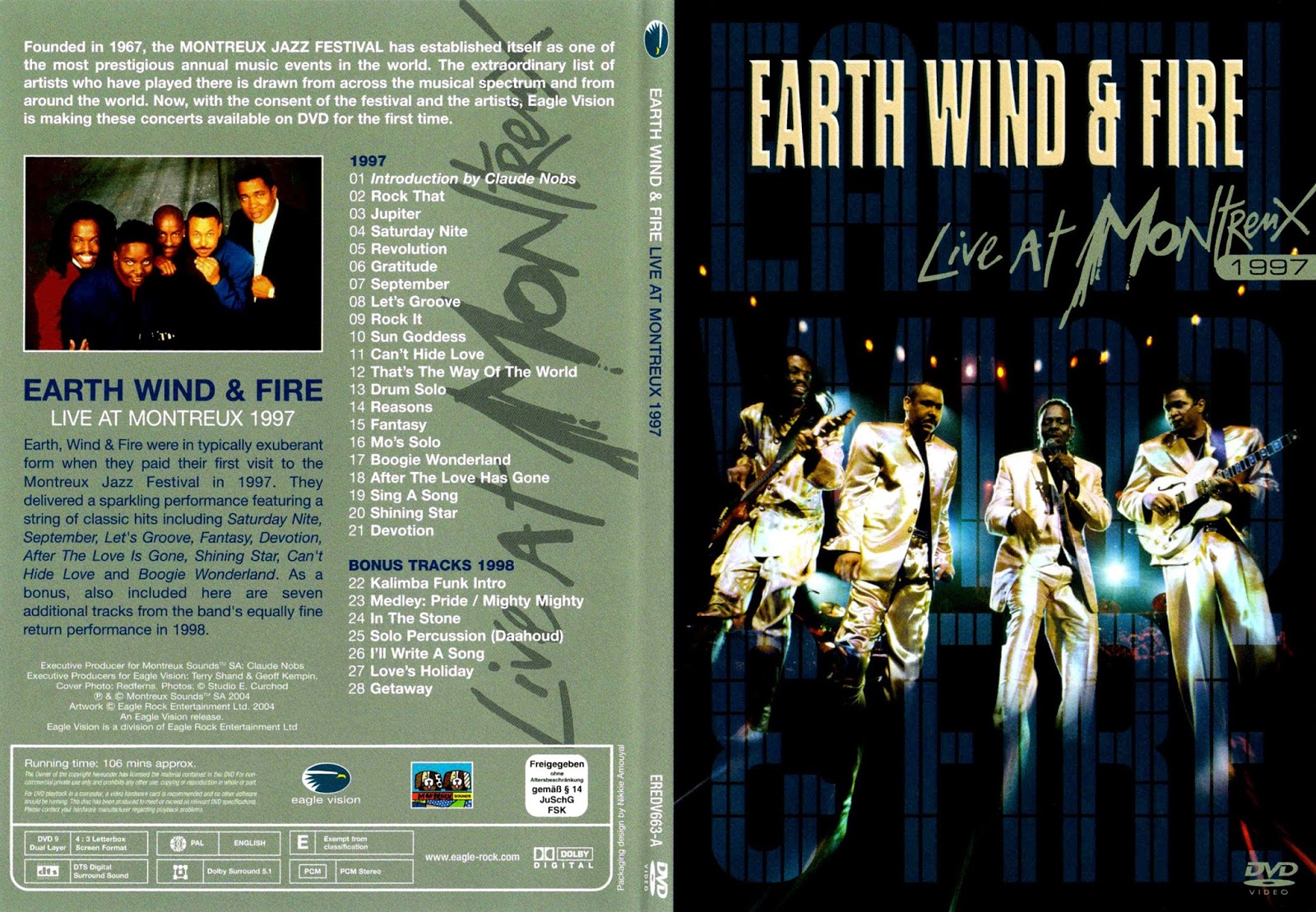 Earth, Wind & Fire: Live at Montreux (1997 год) - Музыкальный блог ...