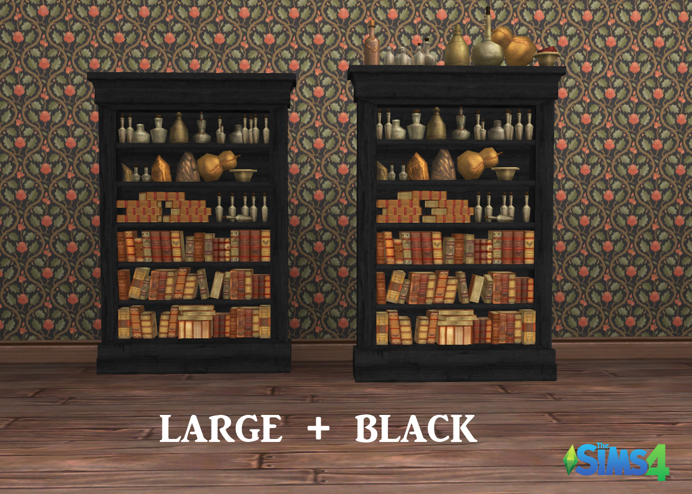 TS4: The Sims Medieval Bookcases for Sims 4 | History Lover's Sims Blog