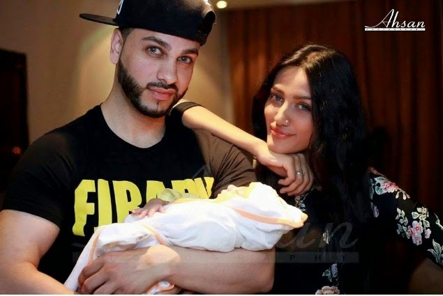 Mathira First Photoshoot with her Husband and Newly Born Son - Style ...