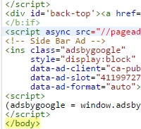 Mengatasi "Error parsing XML, line ###, column ##: Attribute name "async" associated with an ...